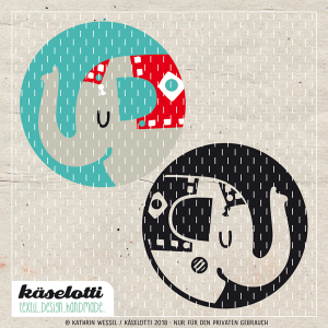 Plotterdatei Tierbubbles Elefant – kaeselotti